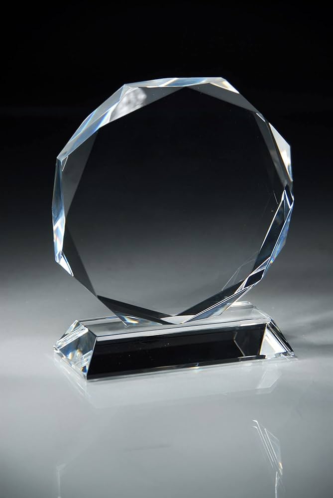 Crystal Awards Round And Edge Cutting Design - Truebond UAE